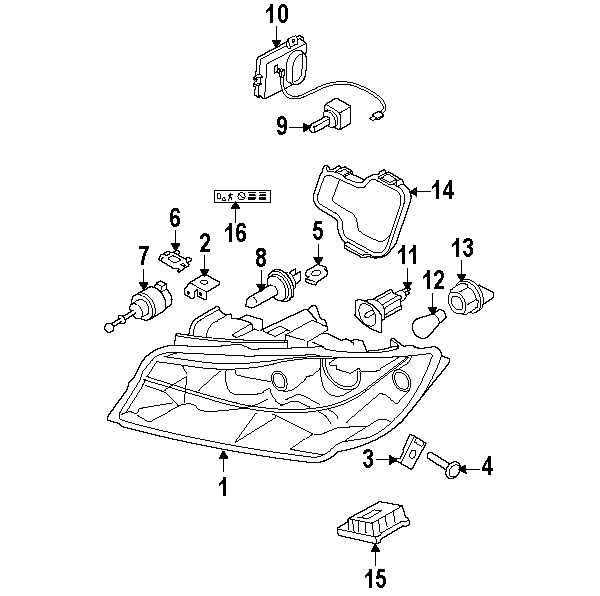 BMW 63117207574 GENUINE OEM HEAD LIGHT VERTICAL AIM CONTROL MOTOR | eBay