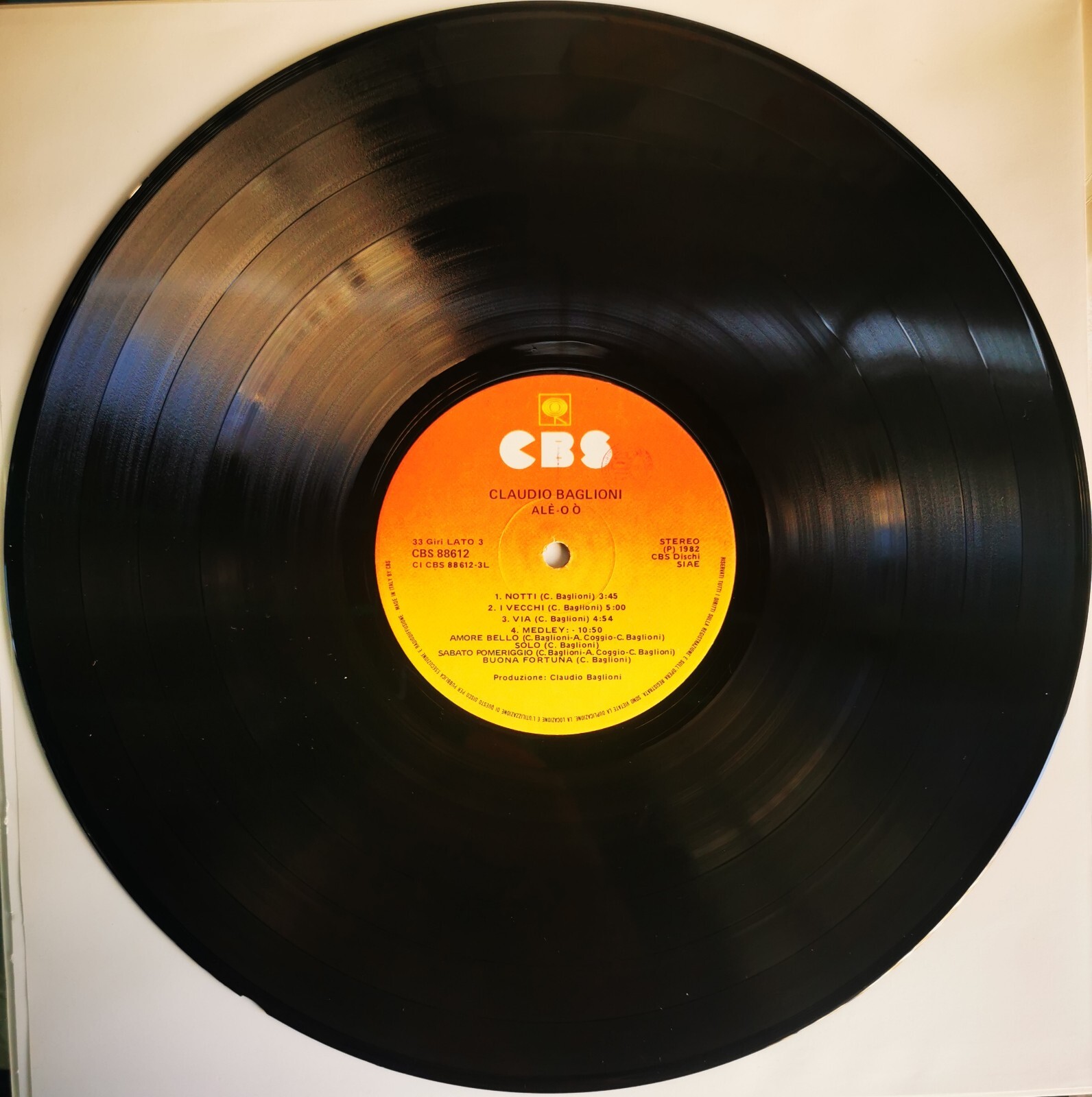 Claudio Baglioni Alé Oo 2xLP Vinile 33 Giri Prima Stampa Ita 1982 | eBay