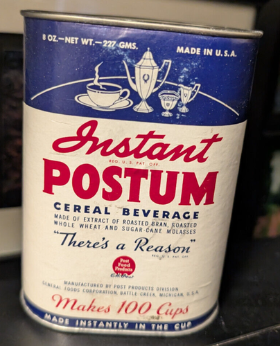 RARE Vintage POSTUM Instant Hot Beverage 8 oz - New Old Stock | eBay