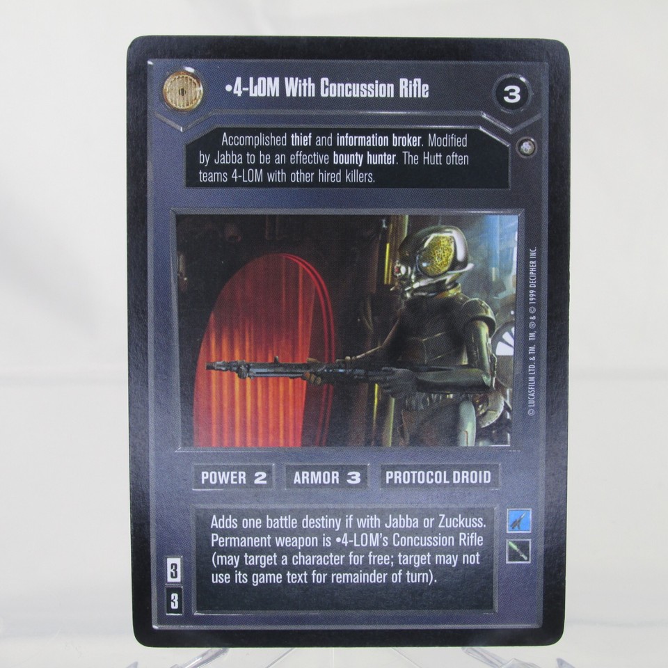 Enhanced / Premium - Star Wars CCG Customizeable Card Game SWCCG ...