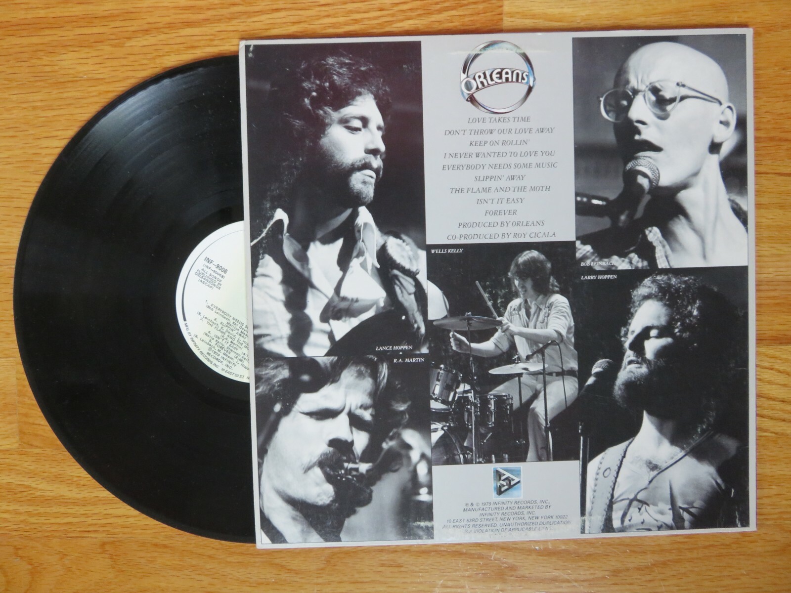LARRY HOPPEN (Died 2012) of ORLEANS signed ORLEANS Record / Album COA ...