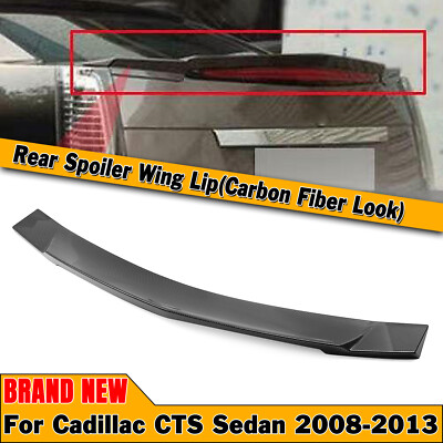 For Cadillac CTS 2008-2013 Sedan Rear Trunk Spoiler Lip Wing Carbon ...