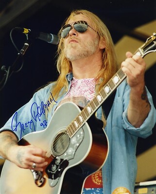 Gregg Allman 8 x 10 Photo w/ Repro Signatures Free Top Loader | eBay