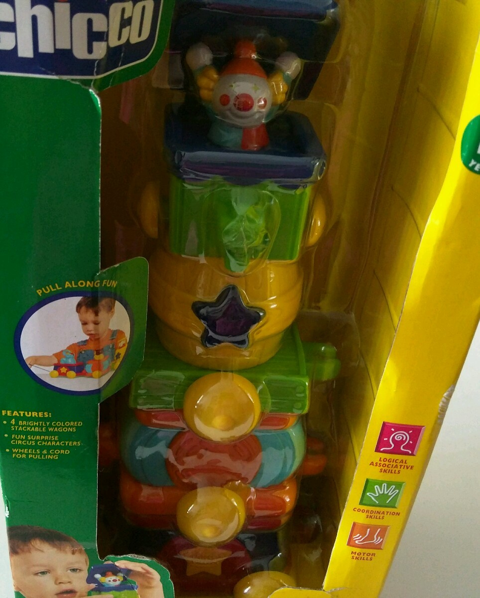 Chicco Surprise Circus - STACK IT! CONNECT IT! PULL IT! "NEW" VERY HARD ...