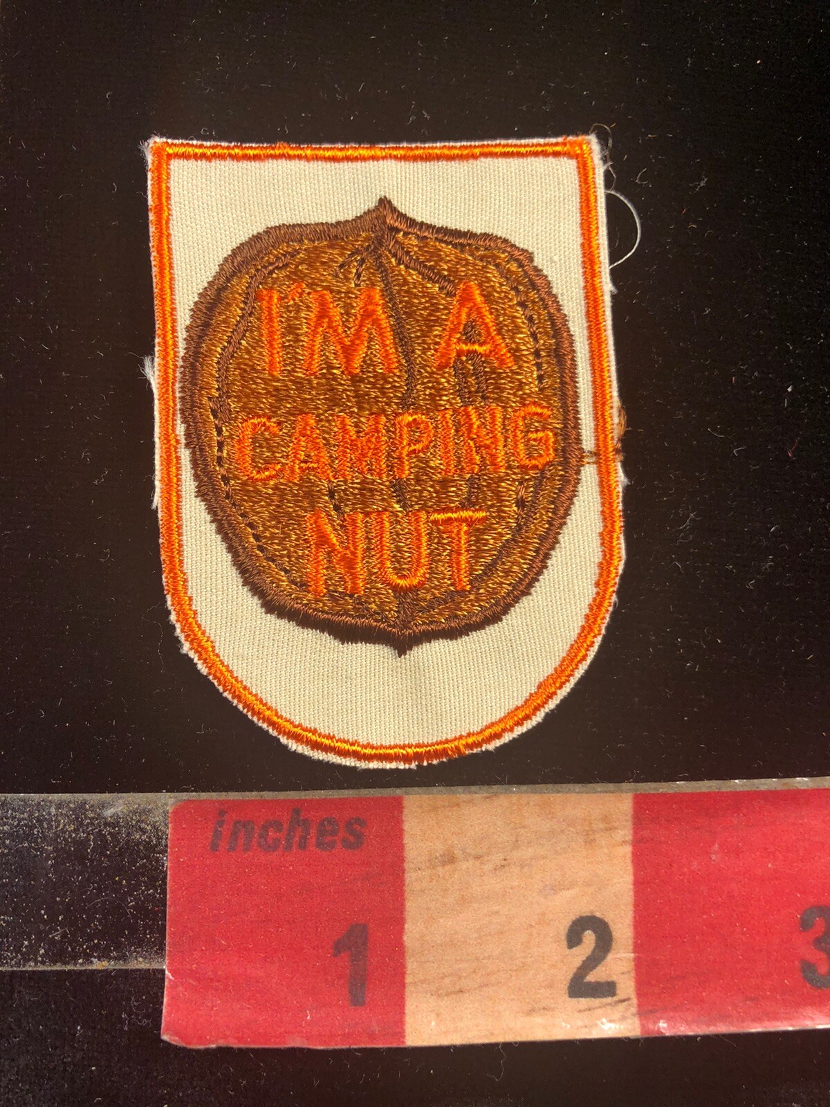 Vintage Embroidered Cloth Camper I’M A CAMPING NUT Patch 03SA | eBay