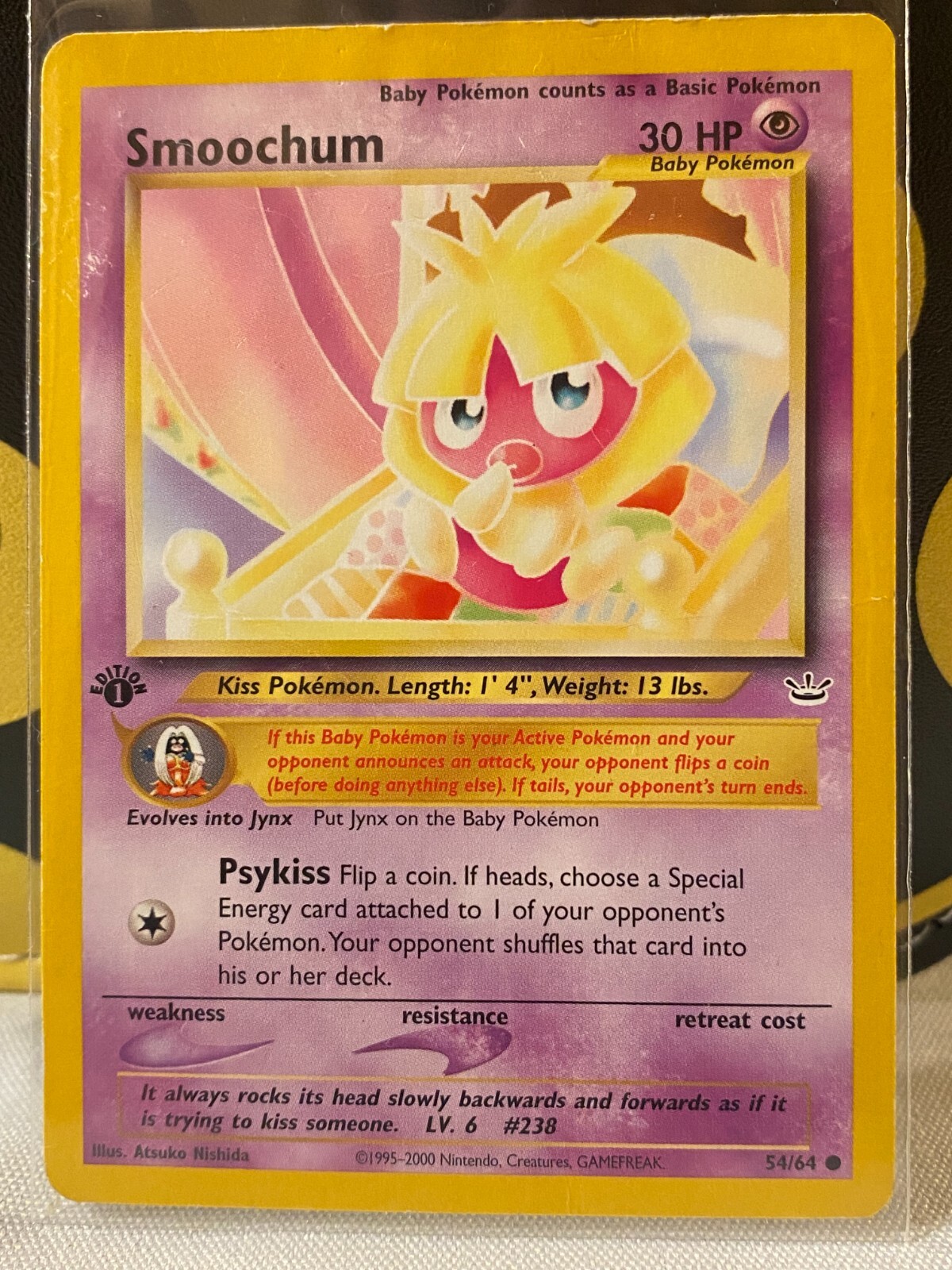 Pokémon TCG Smoochum Neo Revelation 54/64 Regular 1st Edition Common | eBay