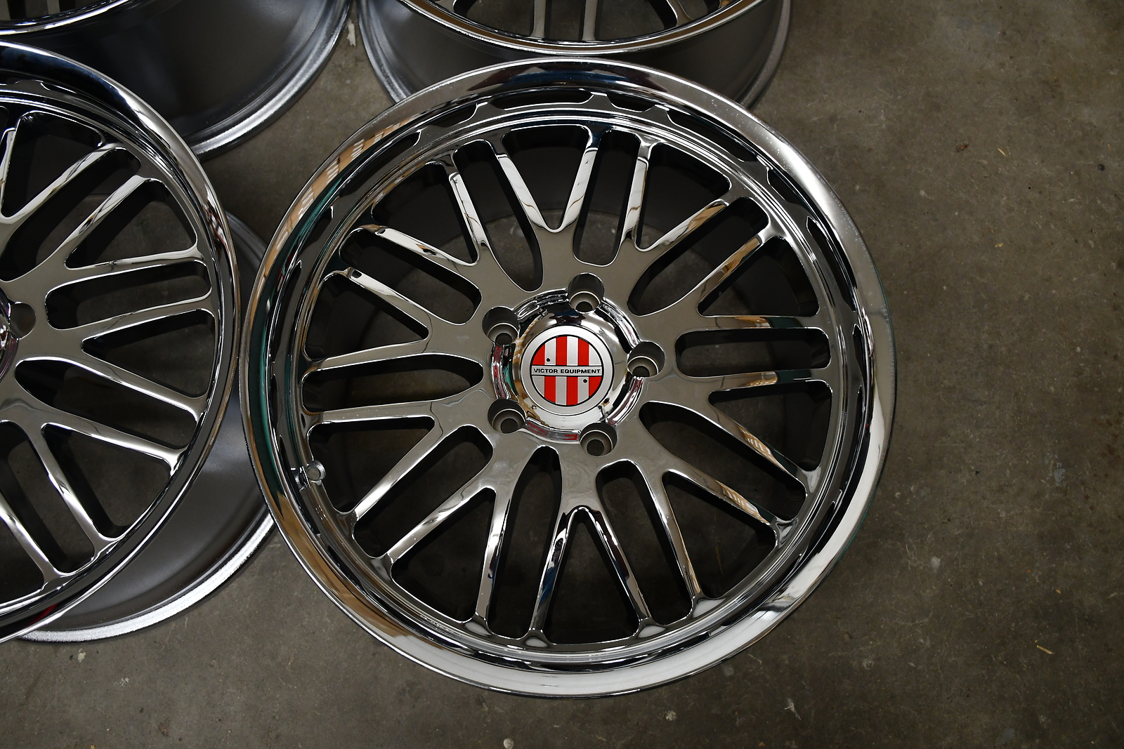 Set 4 19x11 Victor Equipment Lemans Chrome Wheels 5x130 52mm Rims | eBay