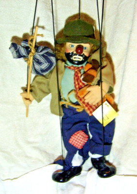 The Broadway Collection 18" Hobo Marionette Puppet w/Porcelain Head ...