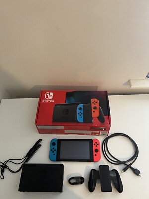 Nintendo Switch Switch V2 Console - Neon Blue/Neon Red 45496452629| eBay