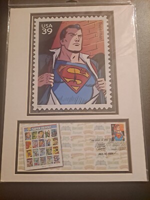 Superman Stamp Art NEW & ON SALE | eBay