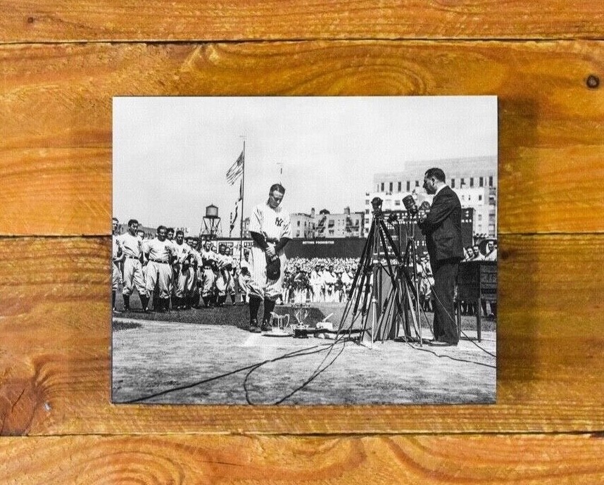 Lou Gehrig Speech Poster Today, I Consider Myself The Luckiest Man On