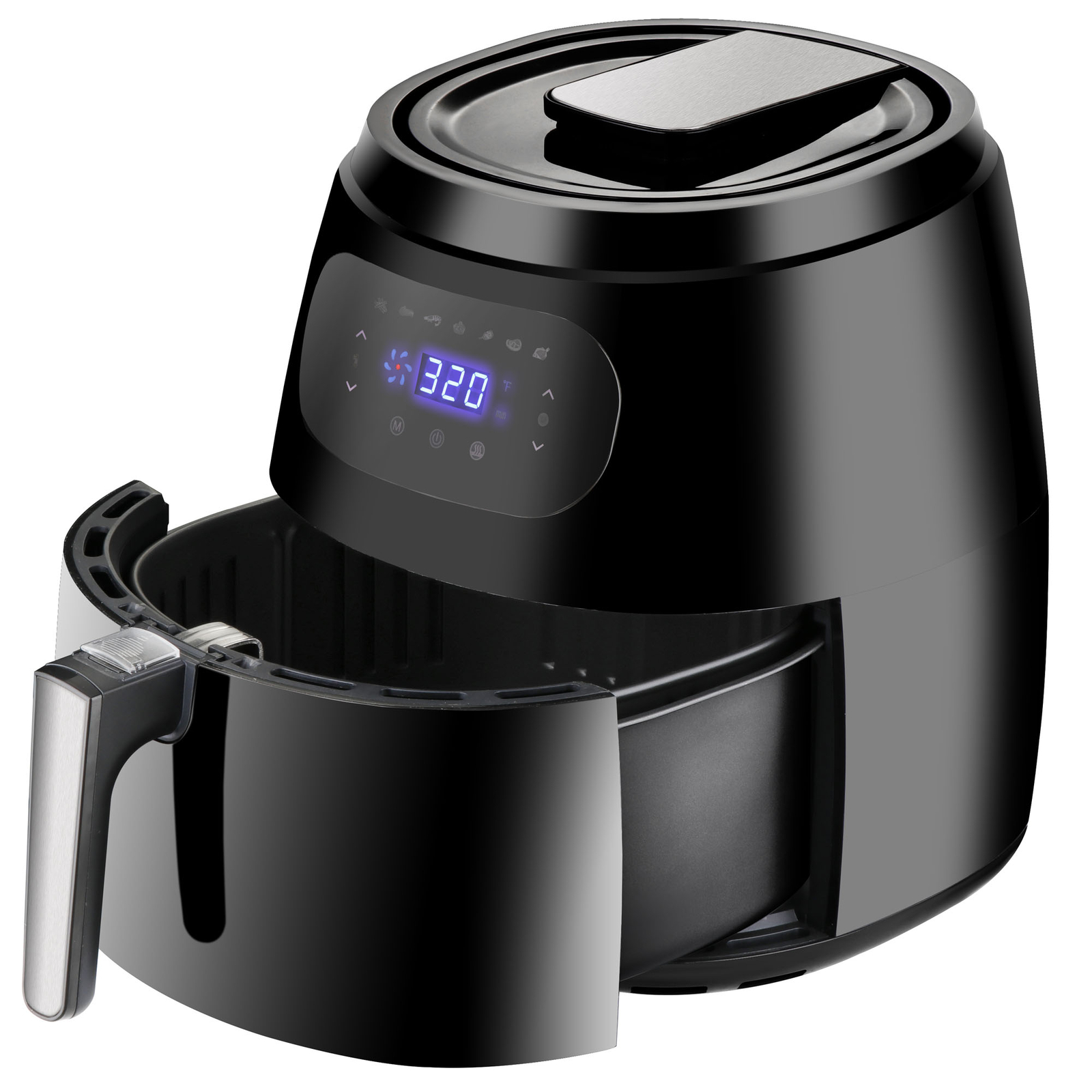 1700W Air Fryer XXL Oven w/Digital Screen 7.6QT Hot Air Fryer Cooker 8 ...