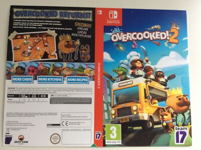 Nintendo Switch Overcooked 2 Cover Only Sleeve Inlay Promo | eBay UK