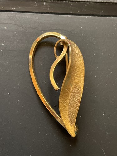 VINTAGE VAN DELL HEART LEAF BROOCH/PIN 1/20- 14K GF EUC | eBay