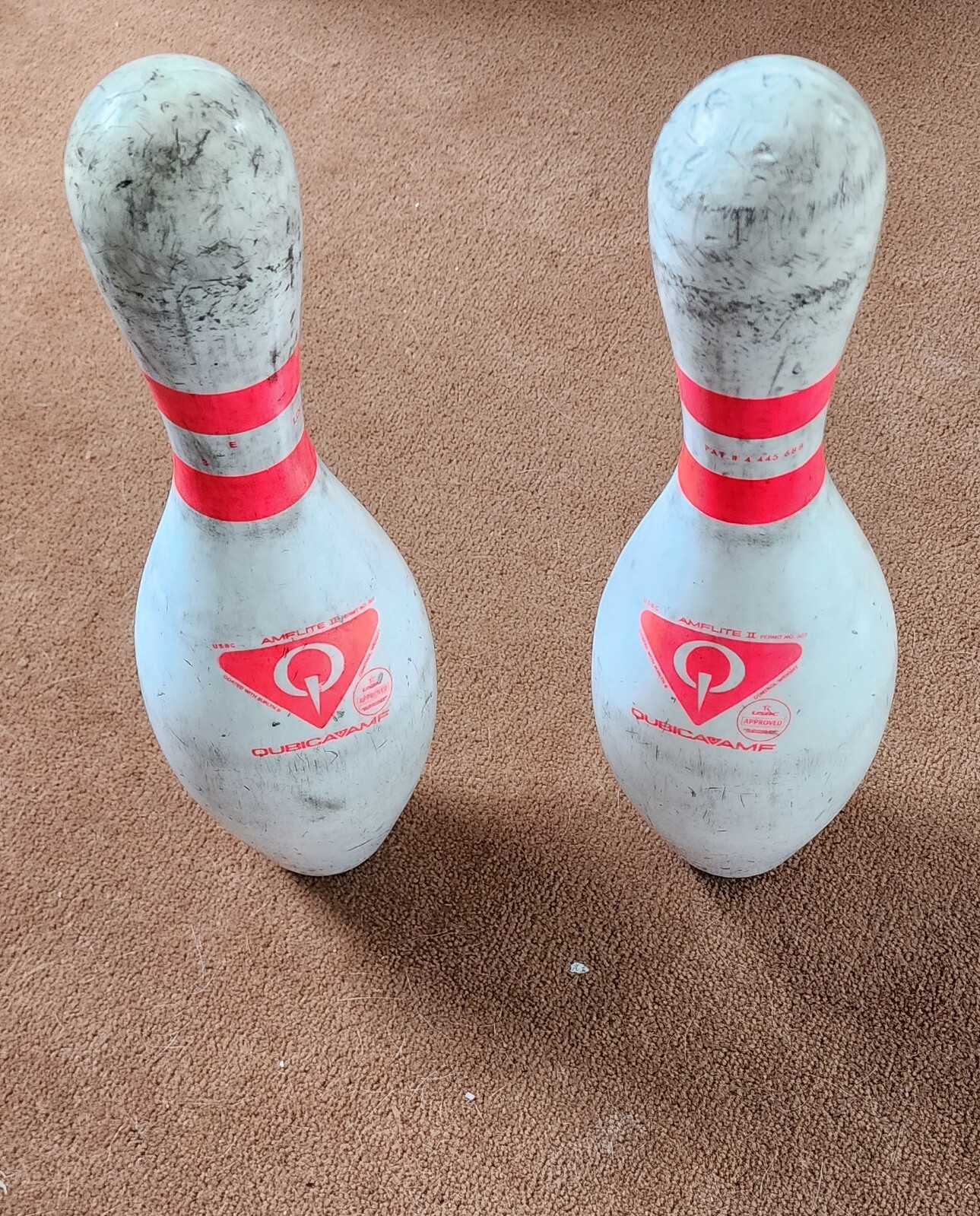 AMFLITE II Qubica USBC WIBC Approved Bowling Pin Made In USA Lot of 2 ...