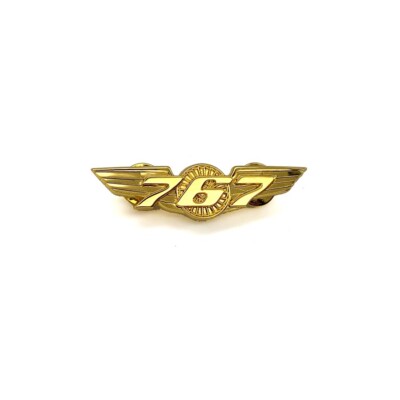 BOEING 767 WINGS gold for Pilot Crew as uniform accessory Pilot Wing ...