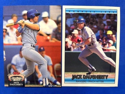 MLB - Jack Daugherty 1992 Topps Stadium Club & 1992 Donruss Baseball ...
