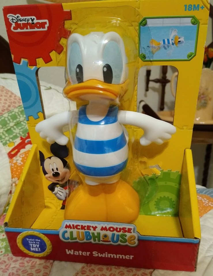 Disney Mickey Mouse Clubhouse Donald 🦆 Duck Water Swimmer Bath Pool Tub ...