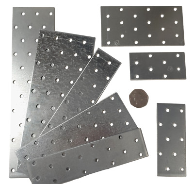 Flat Connecting Joining Plate Galvanised Heavy Duty Metal Steel Sheet ...