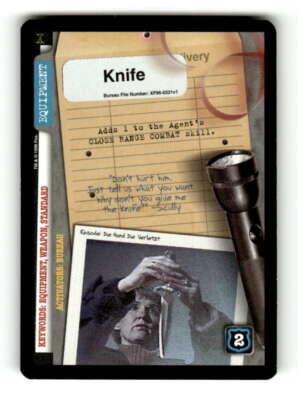 1996 X-files Card Game Knie, Die Hand Die Verletzt BXCP06 | eBay
