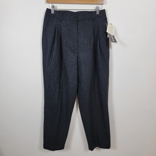 Vtg Sag Harbor Wool Pants Womens 12P Black Wool Blend Mark Lined ...