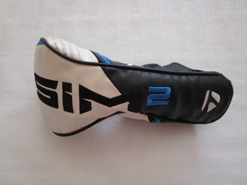 TaylorMade SIM 2 Driver Head Cover Black white blue | eBay
