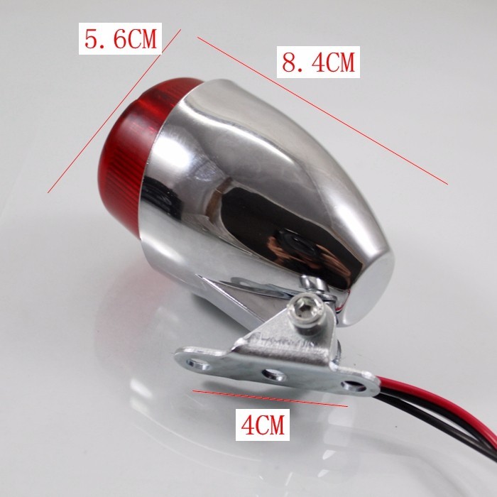 Motorcycle LED Brake Running Tail Light For Cafe Racer Bobber Cruiser ...