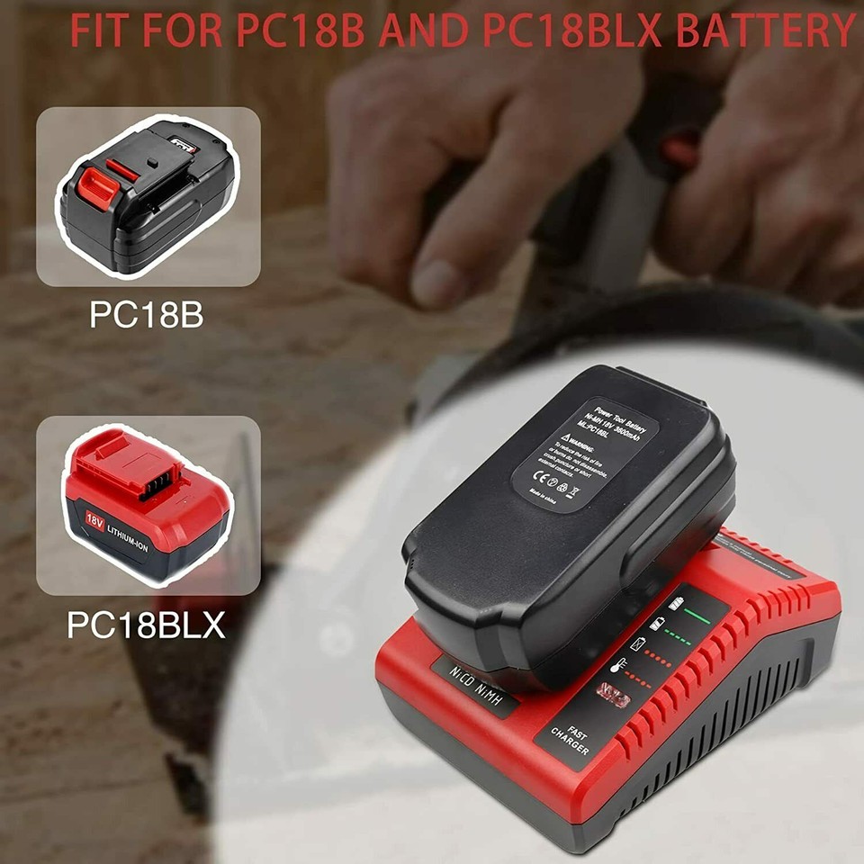 Pack 18V NiCD Replacement Battery for Porter Cable PC18B 18-Volt ...