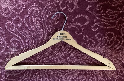 Vintage Advertising HOTEL SEVERIN Indianapolis, IN Wooden Clothes ...