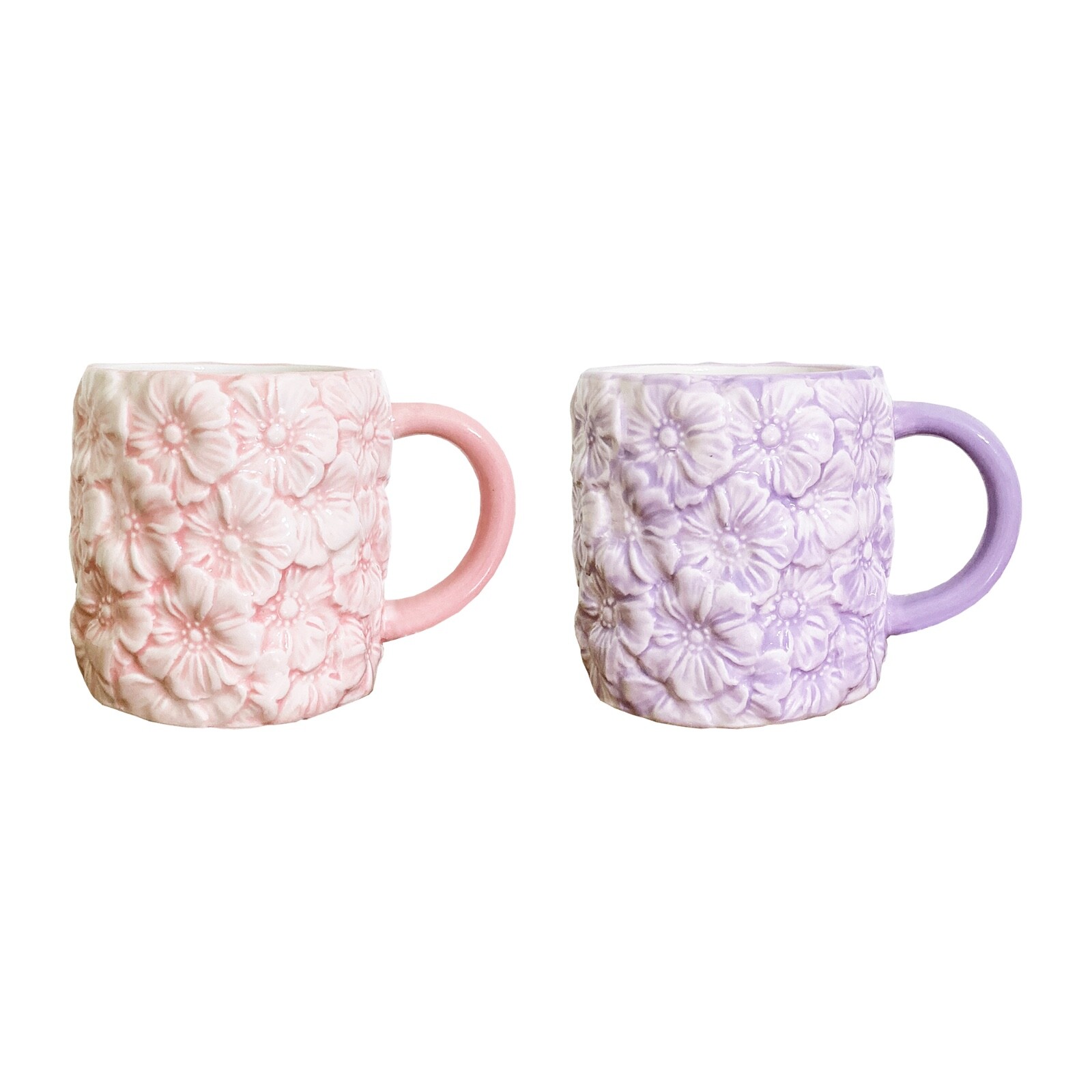 Spring Flower Coffee Mug Blush Pink 3D 18 oz Seeds & Sunshine Colorful ...
