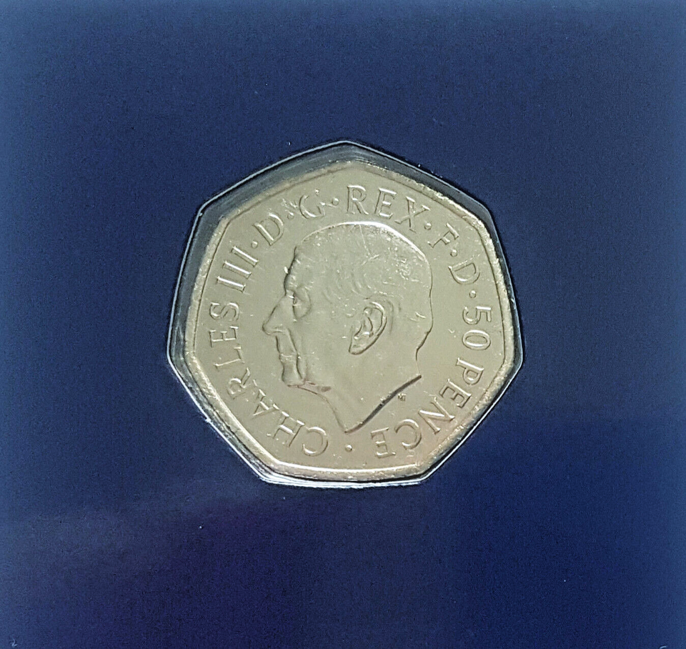 2022 UK 50P KING CHARLES III - QUEEN ELIZABETH II MEMORIAL FIFTY PENCE ...