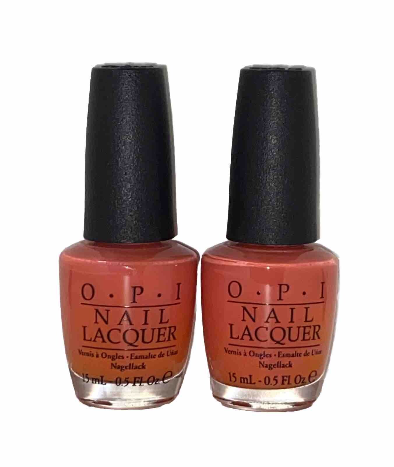 (2) PACK!!! OPI NAIL LACQUER / POLISH “HOT & SPICY“ H43 0.5 FL OZ EACH ...