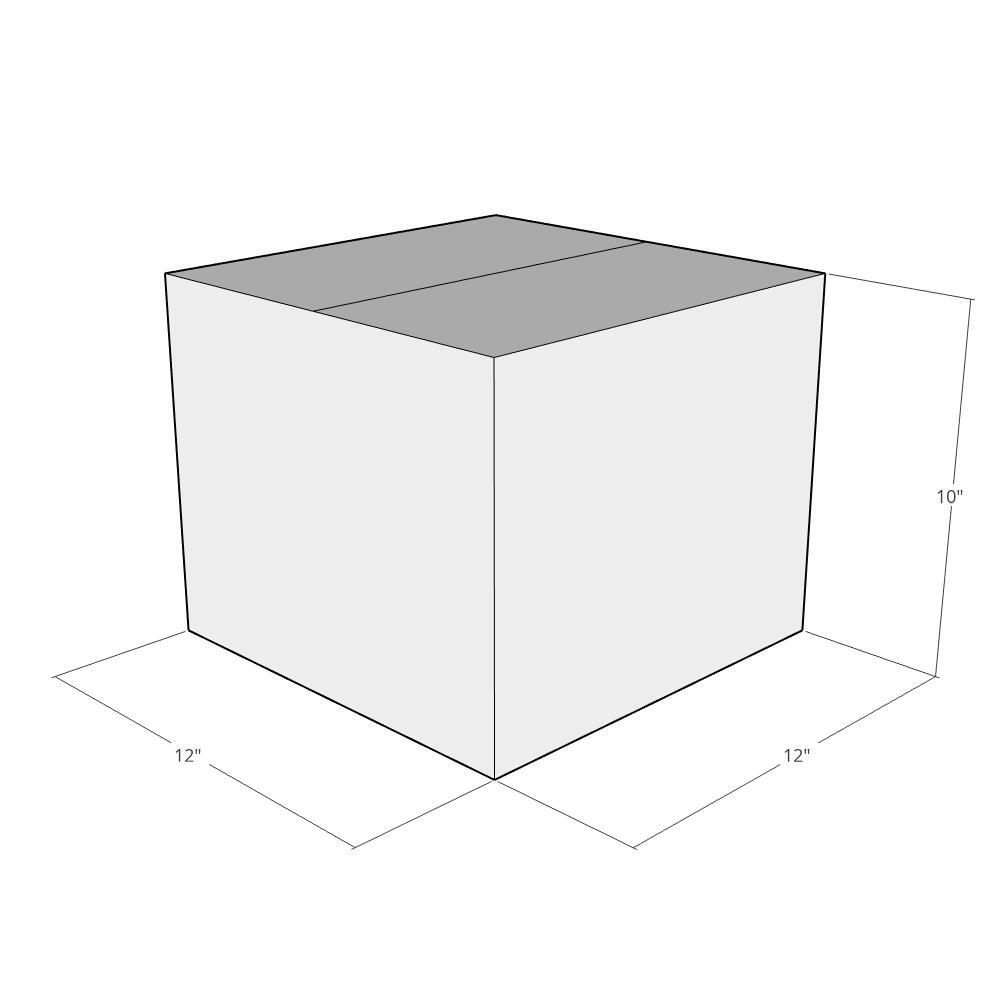 12x12x10 New White Corrugated Boxes for Moving or Shipping Needs 32 ECT ...