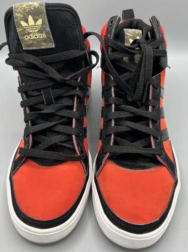 Adidas Men’s High Top Sneakers Art G47171 SHW 675001 Size 10 1/2 Red ...
