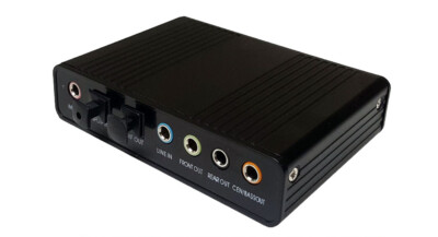 PC Surround Sound Audio Adapter W/5.1 Sound + Digital Optical Audio ...