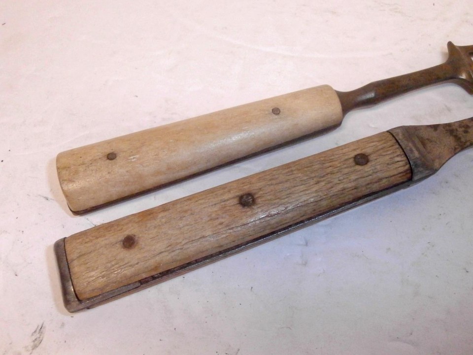 11 PC CIVIL WAR ERA UTENSILS ANTLER FLATWARE 2 & 3 TINE FORKS ...