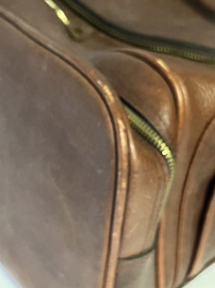 Vintage Orvis Bullhide All Leather Weekender Duffle Bag With Strap | eBay