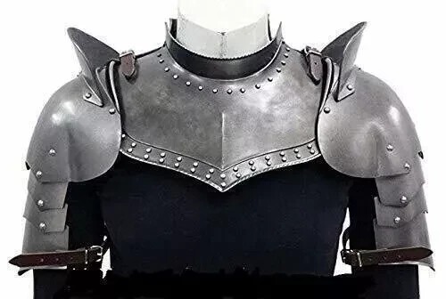 Medieval Pauldrons Shoulder Gorget Armor Knight Larp Reenactment Cosplay Costume | eBay