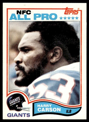 1982 Topps Harry Carson New York Giants #418 | eBay