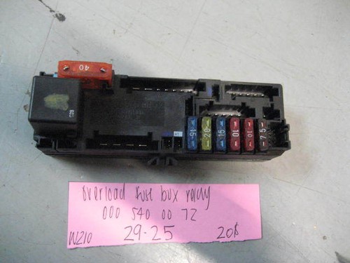 Mercedes-Benz W210 E320 E430 overload fuse box relay 000 540 00 72 | eBay