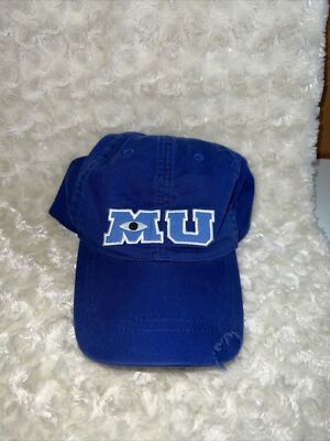 Disney Parks Pixar Monsters University MU Blue Baseball Hat Cap Free ...