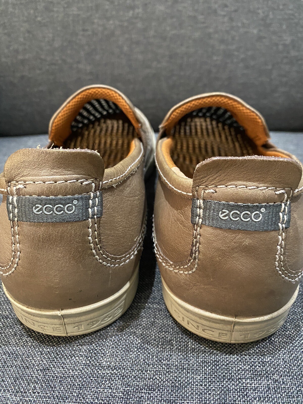 Ecco Brown Leather Men’s Shoes - Gem