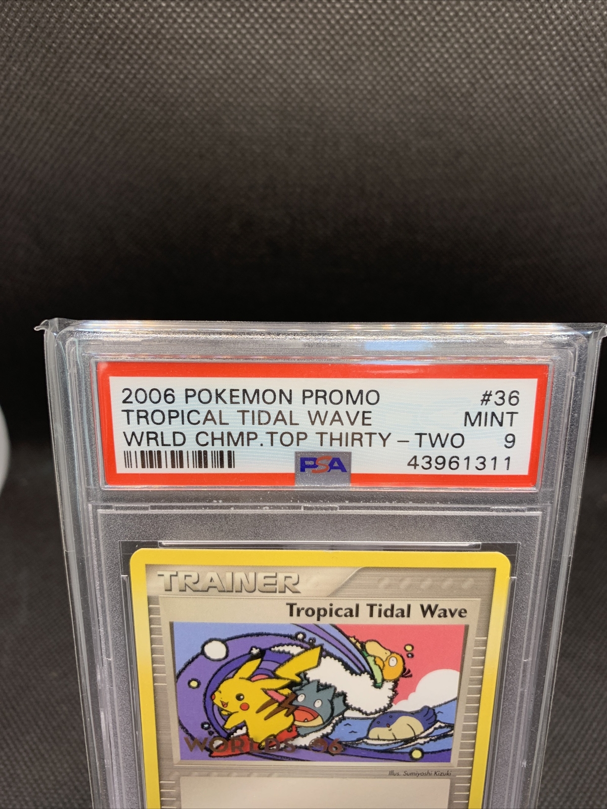 Pokemon PSA 9 Tropical Tidal Wave 2006 Top 32. Very Rare Trophy Card ...