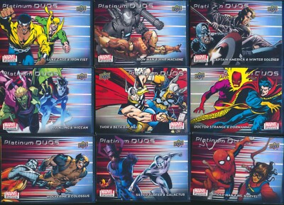 2023 Marvel Platinum - Duos RAINBOW Parallel - Complete Set 25 Cards | eBay