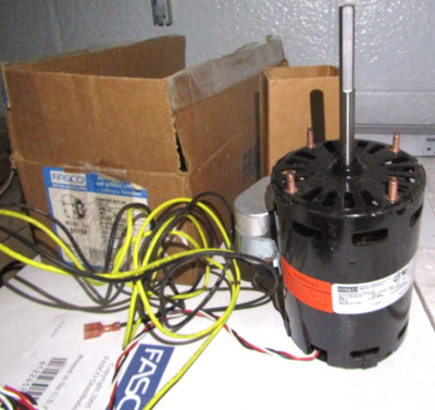 🔥NEW FASCO D1184 1/16 HP DRAFT INDUCER CAP. MOTOR 460VAC 3450 RPM 1 ...