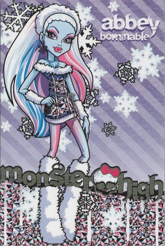 2011 MONSTER HIGH DOLLS Postcard 15 x 10 cm (6" x 4") Original Mattel ...