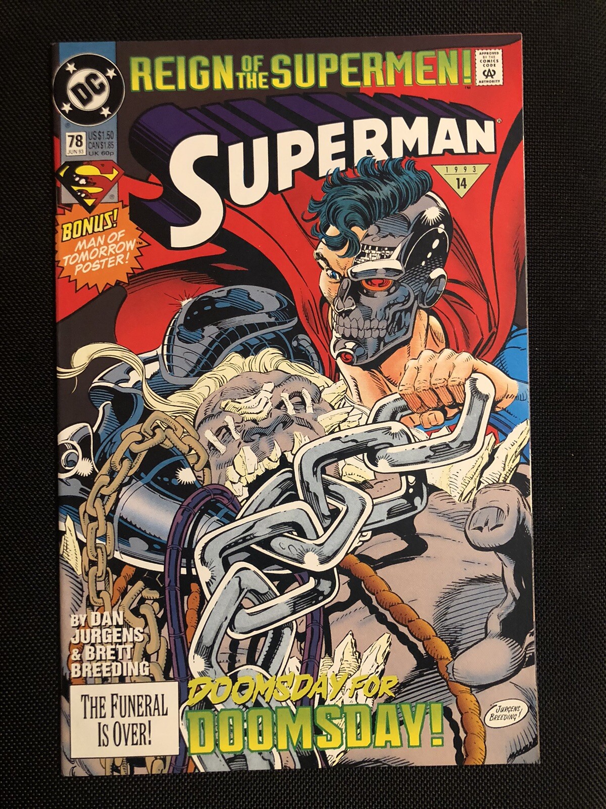 SUPERMAN #78 REIGN OF THE SUPERMEN Doomsday June 1993 DC COMICS | eBay