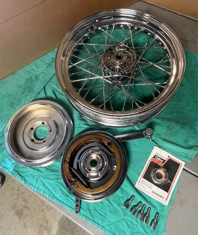 Knucklehead Panhead (G) Big Twin Flahead Springer Front Star Hub Wheel ...