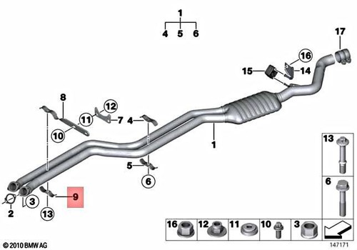 Genuine BMW X1 E84 E90 E91 E92 E93 323i 325i 325xi 328i 328xi Clamp ...