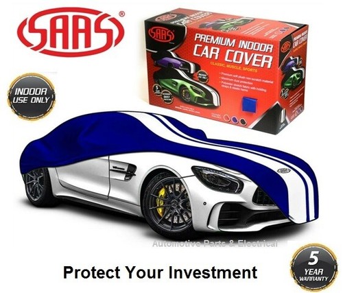 SAAS Premium Indoor Car Cover Suits Large 5.0m Vehicles Blue Showcar ...